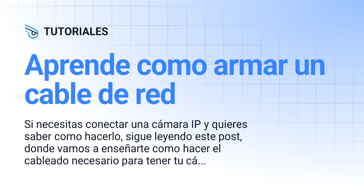 Aprende como armar un cable de red | TUTORIALES